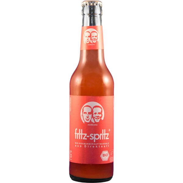 Fritz-Spritz Bio Rhabarberschorle 0,33l – NamNam Club
